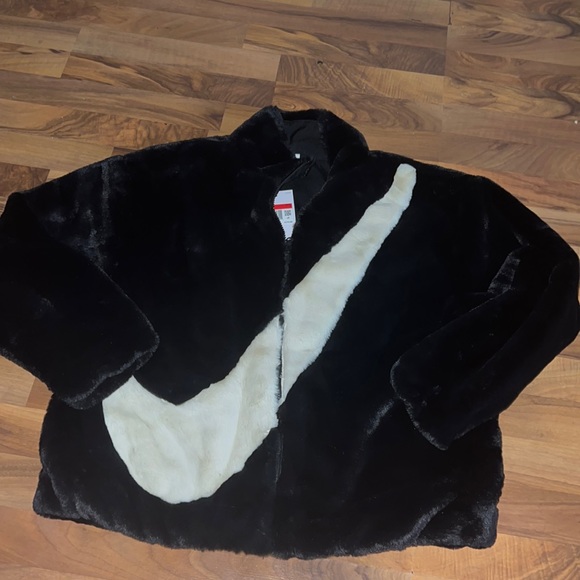 Nike | Jackets & Coats | New Nike Sportswear Faux Fur Jacket | Poshmark